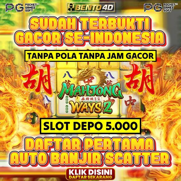 Bento4d : Situs Toto Slot Gacor & Bandar Toto Togel 4D Online Resmi